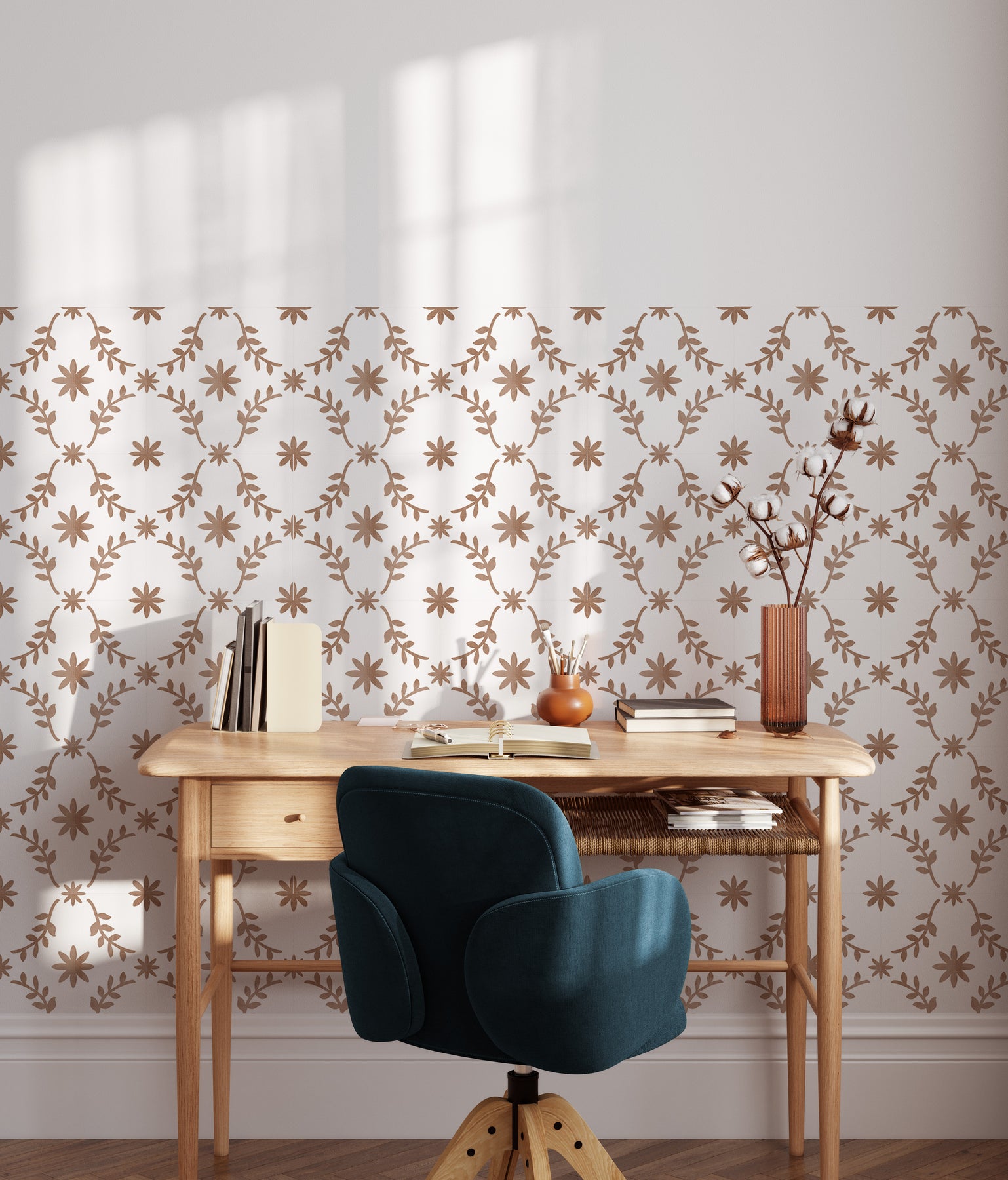 Aged Terracotta Vintage Tile Decal Vinyl Stickers Pack – Koko Art Shop
