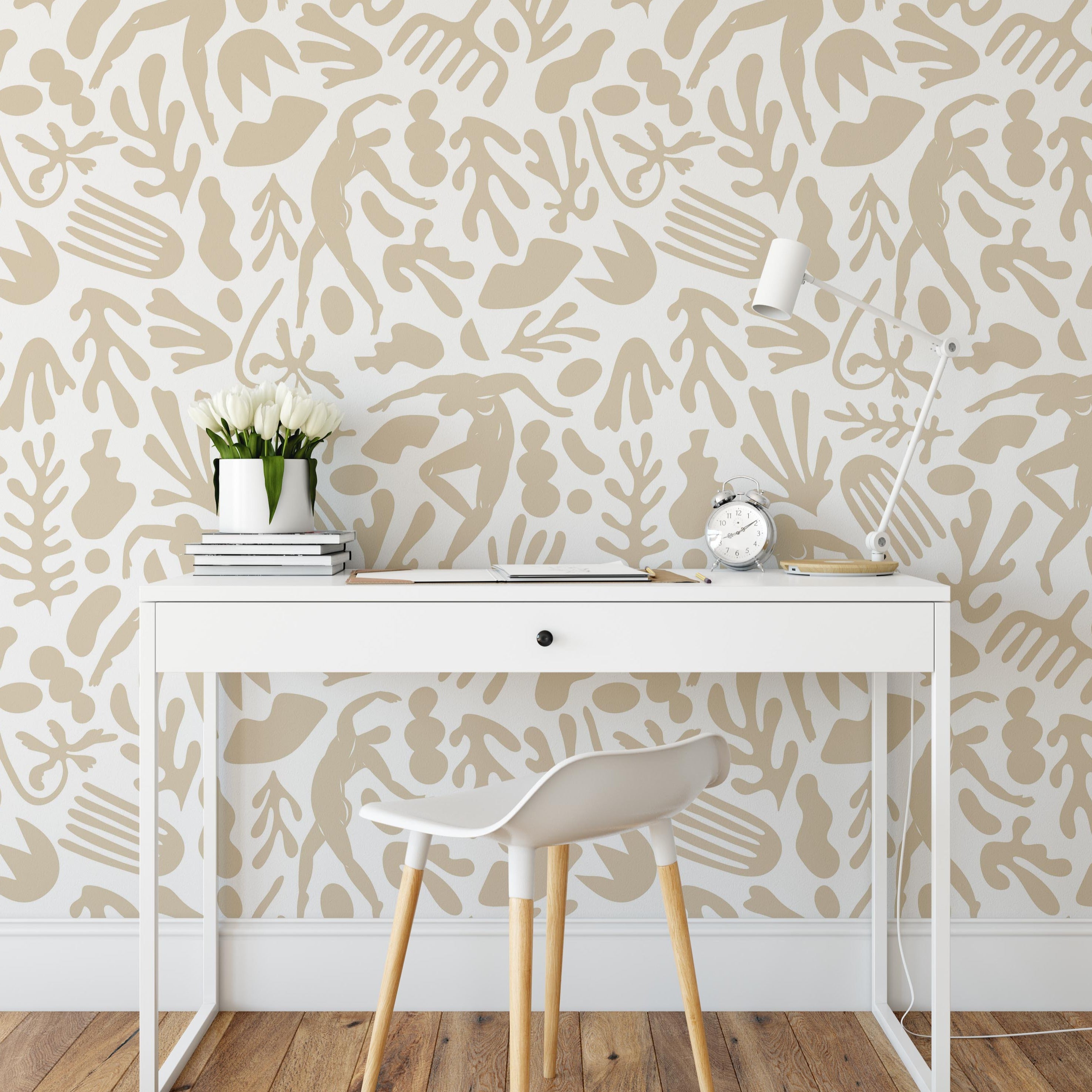 Matisse Dancing Figures in Almond Cream Wallpaper – Koko Art Shop