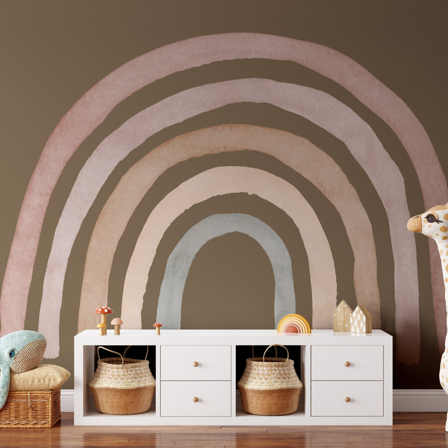 Sweet Neutral Boho Rainbow Decal – Koko Art Shop
