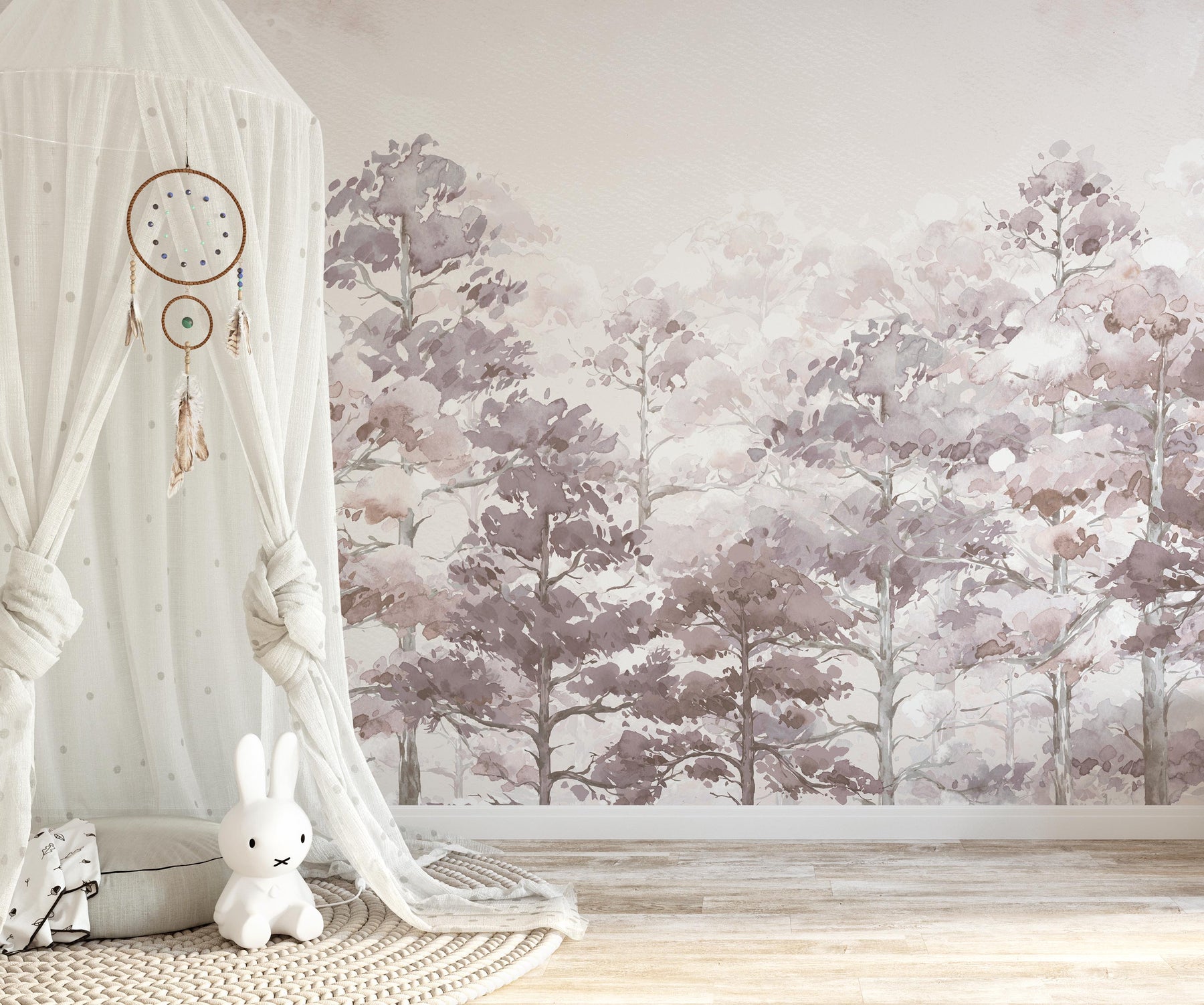 Morning Forest Mauve – Koko Art Shop
