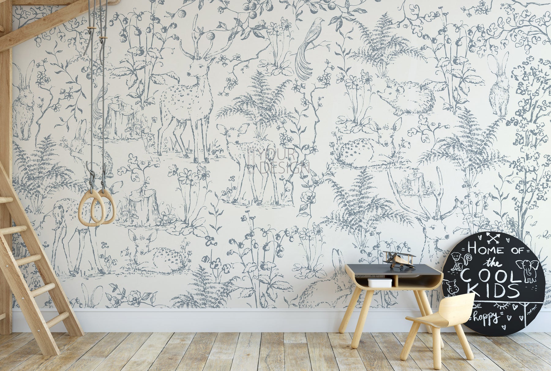 Woodland Storybook Mural – Koko Art Shop