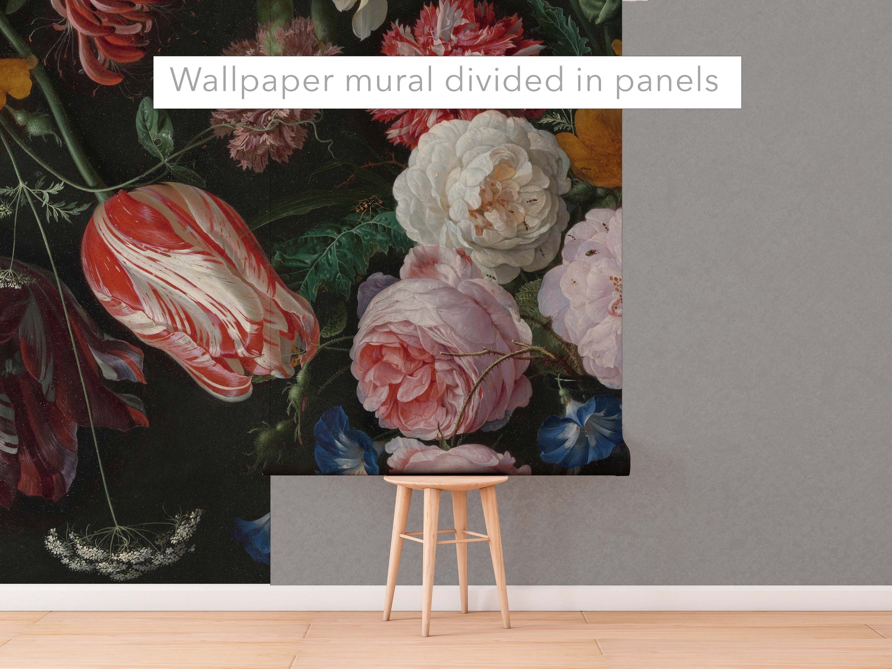 Vintage Floral Dutch Wallpaper Mural – Koko Art Shop